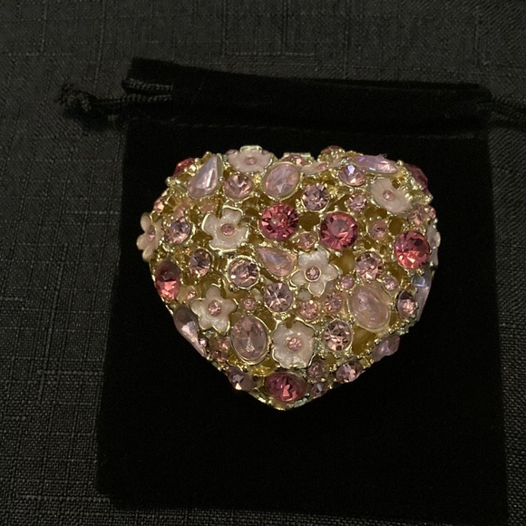Jewelry | Heart Rhinestone Trinkets Box | Poshmark
